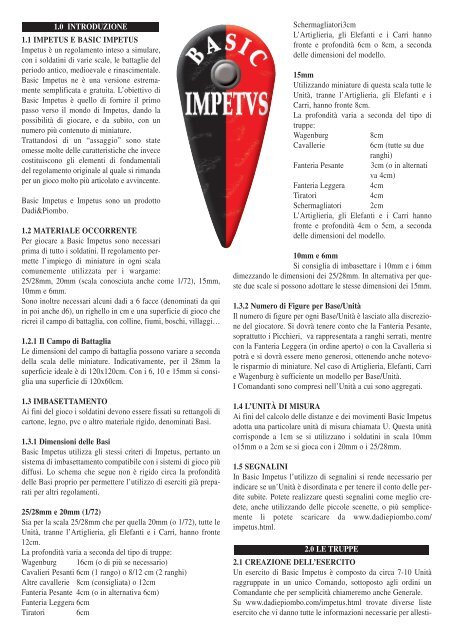 basic impetus sito - Dadi&piombo