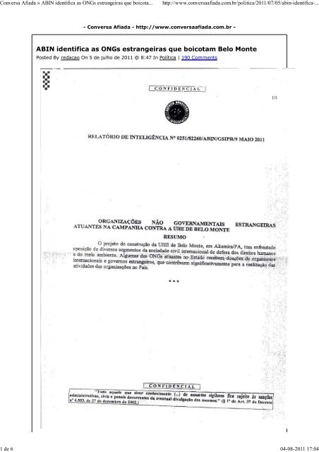 pdf do relátorio ABIN