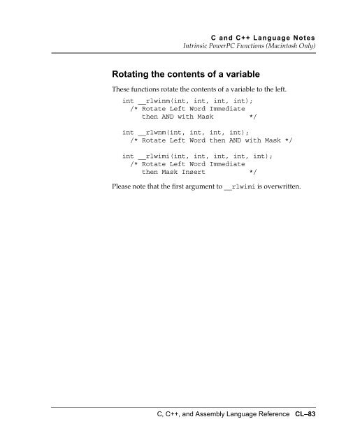 C And 