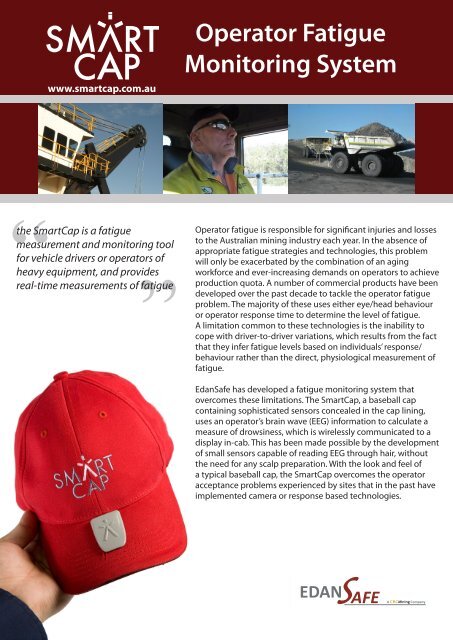 Operator Fatigue Monitoring System - SmartCap