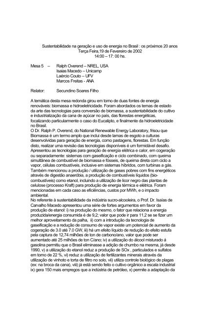 Relatório Mesa 5 - CGU - Unicamp