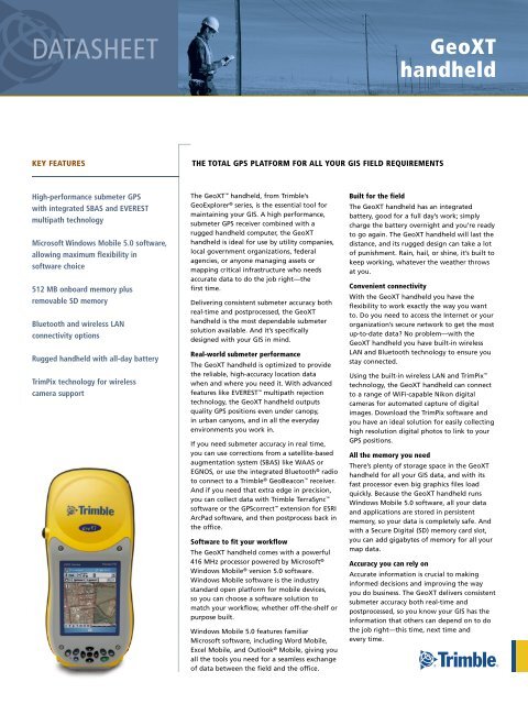 GeoXT handheld - Trimble