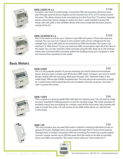 Smart Meters eKM MeTerING