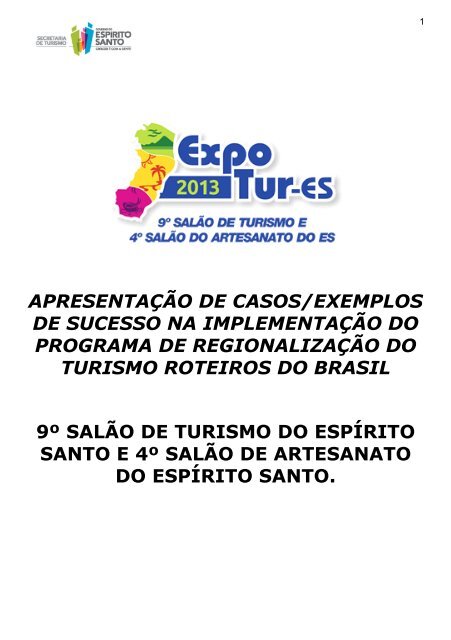 APRESENTAÇÃO DE CASOS/EXEMPLOS DE SUCESSO NA ...