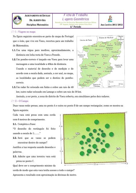 Ficha de Trabalho Lugares Geométricos