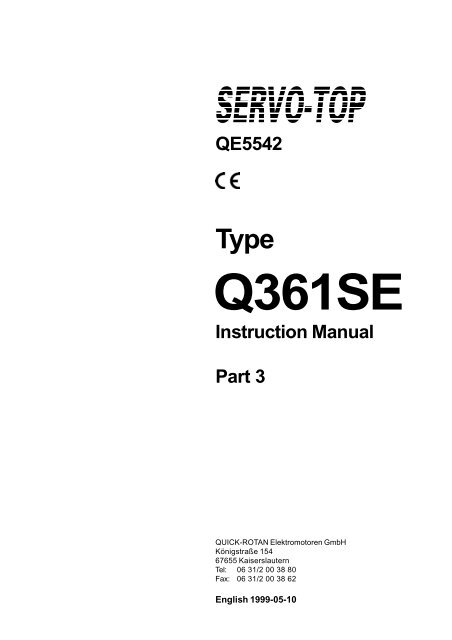 Q361SE - Quick-Rotan