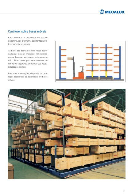 Estantes cantilever Uniõ