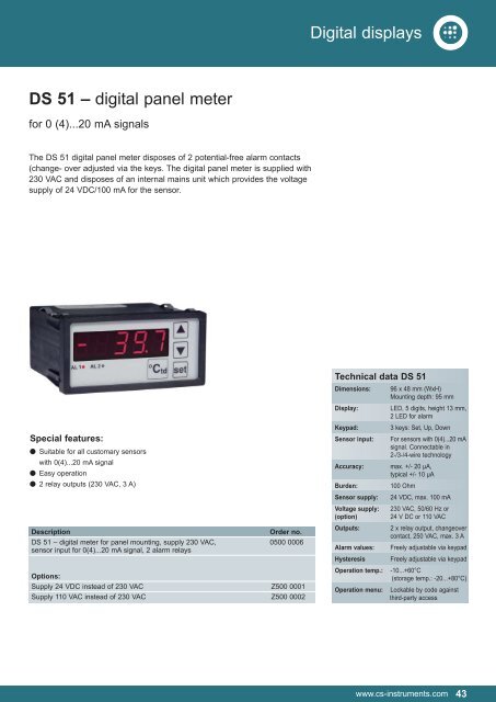 Digital display DS 52