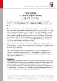 True Transient 3D EM/Circuit Co-Simulation Using CST STUDIO ...