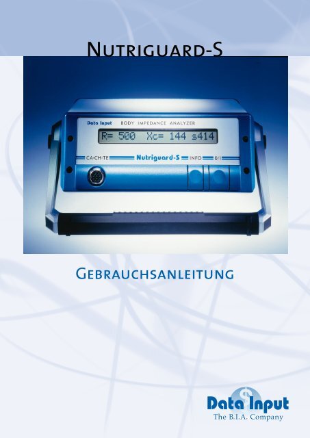 Gebrauchsanleitung Nutriguard-S - Data-input.de
