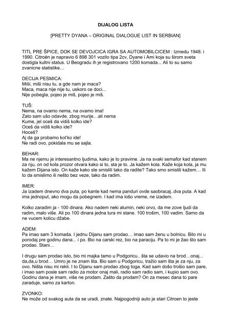DIJALOG LISTA - Dribbling Pictures