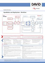 Broadcast Server System - DAVID Systems