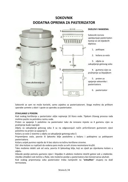 Pasterizator Mini Pasteurizer FJ 15 Elektrotehnika
