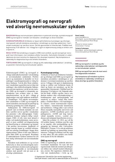 PDF - Tidsskrift for Den norske lægeforening