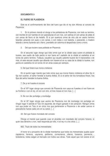 DOCUMENTO 3 - Fuero de Plasencia - redul