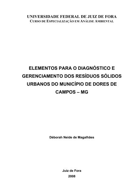 MONOGRAFIA PRONTA - Universidade Federal de Juiz de Fora