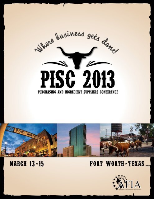 PISC 2013 - American Feed Industry Association