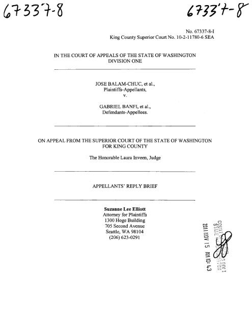 No. 67337-8-1 King County Superior Court - Washington State Courts
