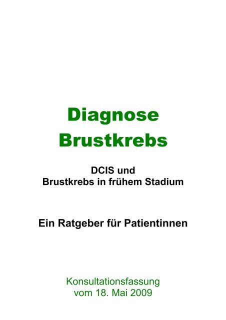 Diagnose Brustkrebs - DGGG