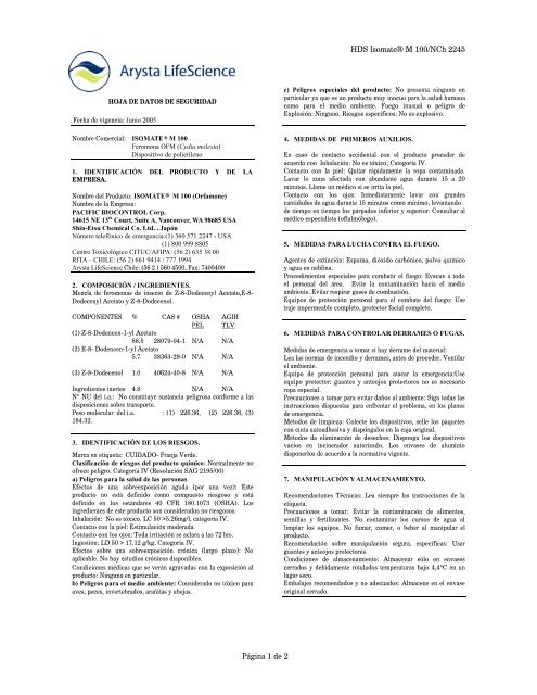 Isomate®M100 - Afipa