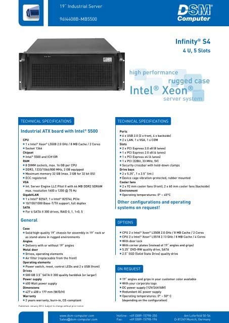 Datasheet as PDF-File - DSM Computer