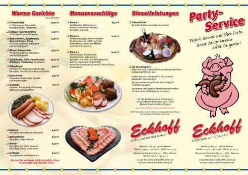 Party- Service - Fleischerei Eckhoff