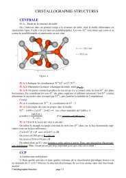 TD Corrigé cristallographie - cpge al cachy