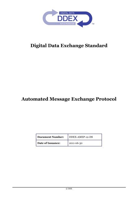 Download the Standard (.pdf) - DDEX