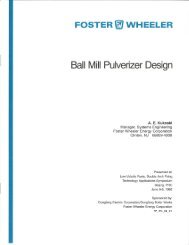 Bubbling Fluidized Bed (BFB), When to use this ... - Foster Wheeler
