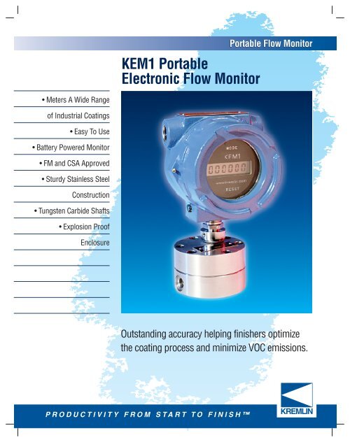 KEM1 Fluid Flowmeter - Kremlin Rexson Sames