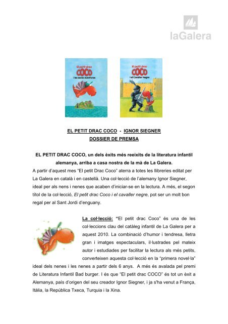 EL PETIT DRAC COCO - La Galera