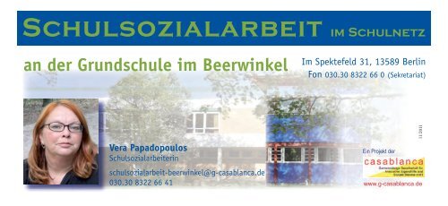 Schulsozialarbeit an der Grundschule im Beerwinkel