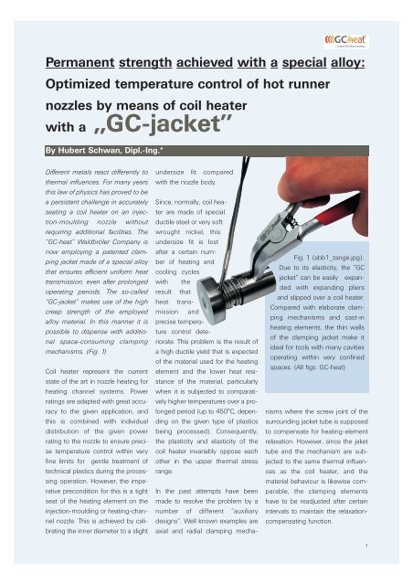 with a ,,GC-jacket'' - GC-Heat