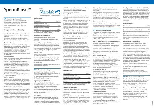 SpermRinse™ - Vitrolife