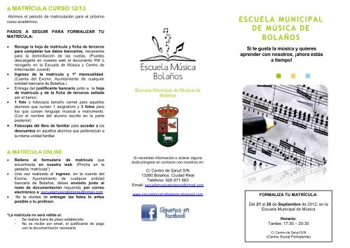 TRÍPTICO ESCUELA 2012-2013-1.pdf - Ayuntamiento de Bolaños ...