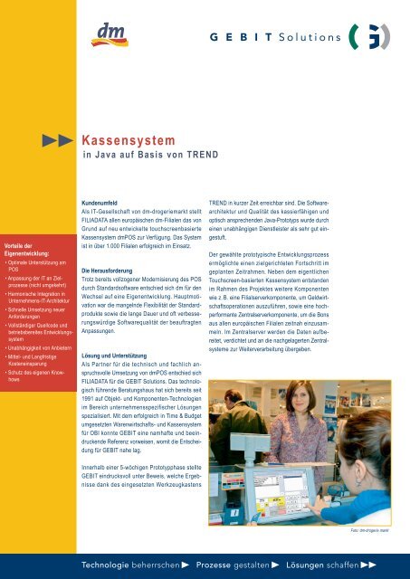 GEBIT Solutions: Individualentwicklung des Kassensystem für dm ...