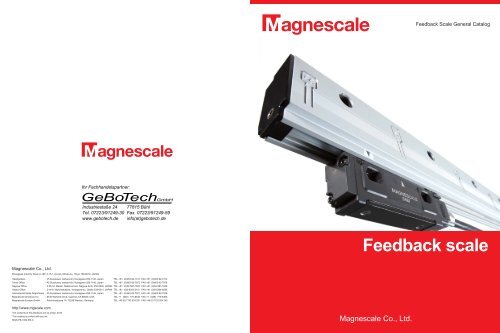 Magnescale Feedback Scale General Catalog - GeBoTech GmbH