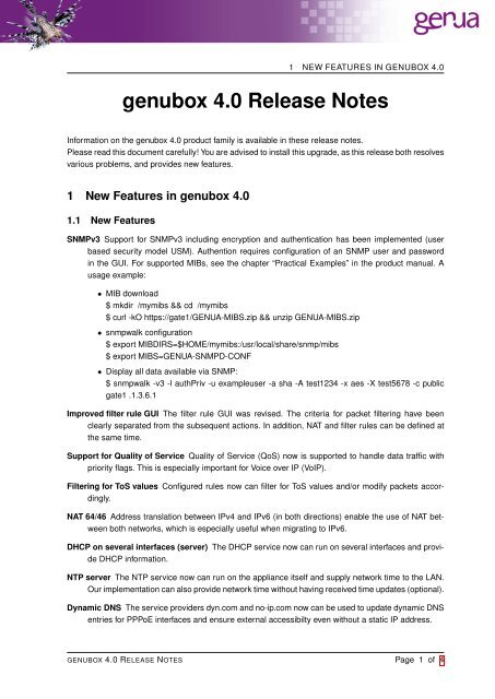 genubox 4.0 Release Notes - GeNUA