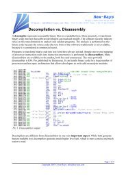 Hex-Rays decompiler v1.0
