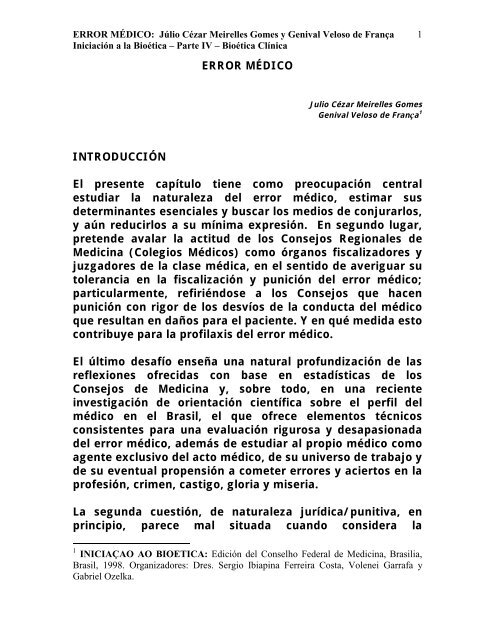 ERROR MÉDICO - SAIP