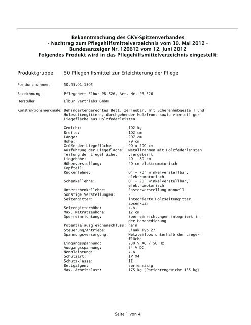 Pflegehilfsmittel (PDF, 32 KB) - GKV-Spitzenverband
