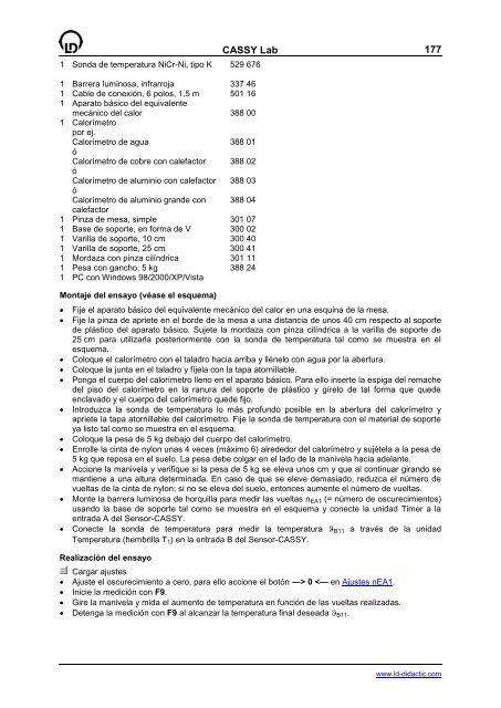 176 www.ld-didactic.com