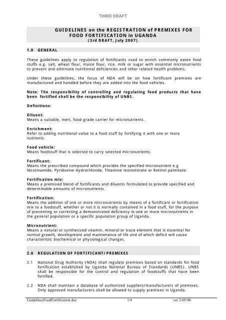 guidelines to filling the application form for registration of a drug ...