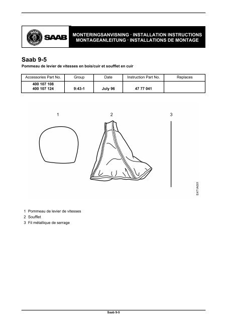 Saab 9-5 - SaabDocs.com