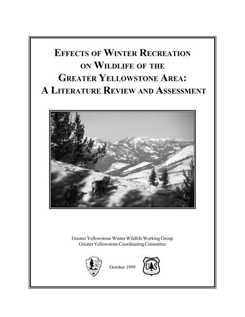 effects of winter recreation on wildlife of the greater yellowstone area