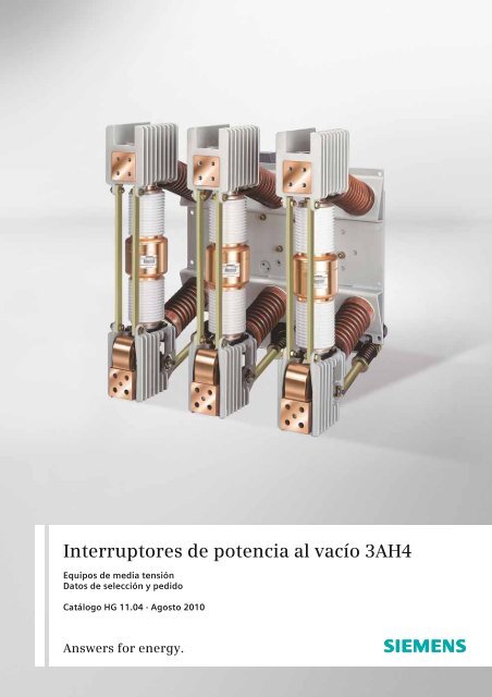 Interruptores de potencia al vacío 3AH4 - Siemens Energy