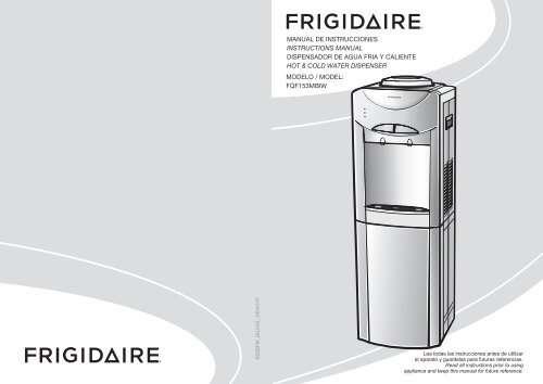 manual de instrucciones instructions manual dispensador de agua ...