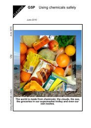 Student Safety Sheets - CLEAPSS