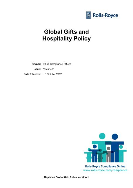 Global Gifts and Hospitality Policy - Rolls-Royce