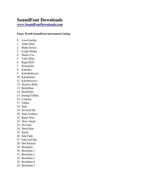 Emax World SoundFont.pdf - SoundFont Downloads